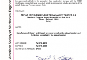 Certificates | Arıtaş